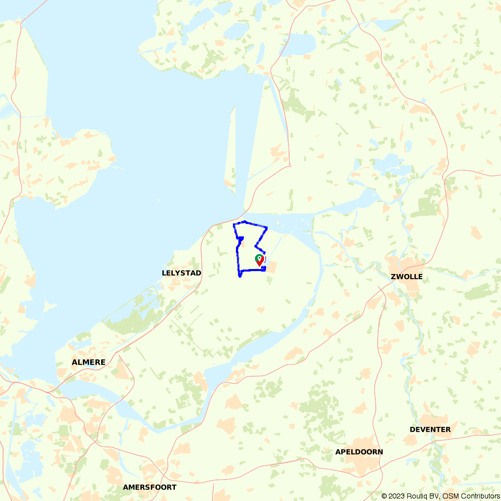 Along the water via Dronten and Swifterbant - Dronten - Cycling route ...