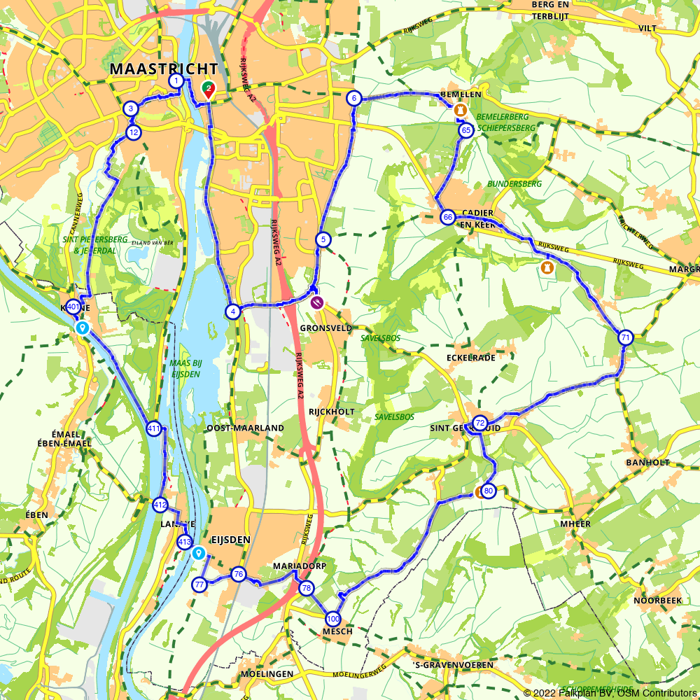 Through the heart of Maastricht - Maastricht - Cycling route | Route.nl