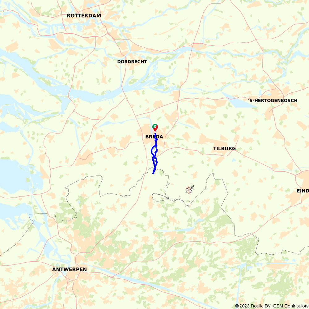 Breda - Meersel-Dreef - Breda - Cycling route | Route.nl