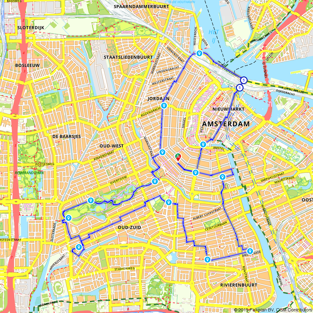 Enjoy the heart of Amsterdam - Amsterdam - Cycling route | Route.nl