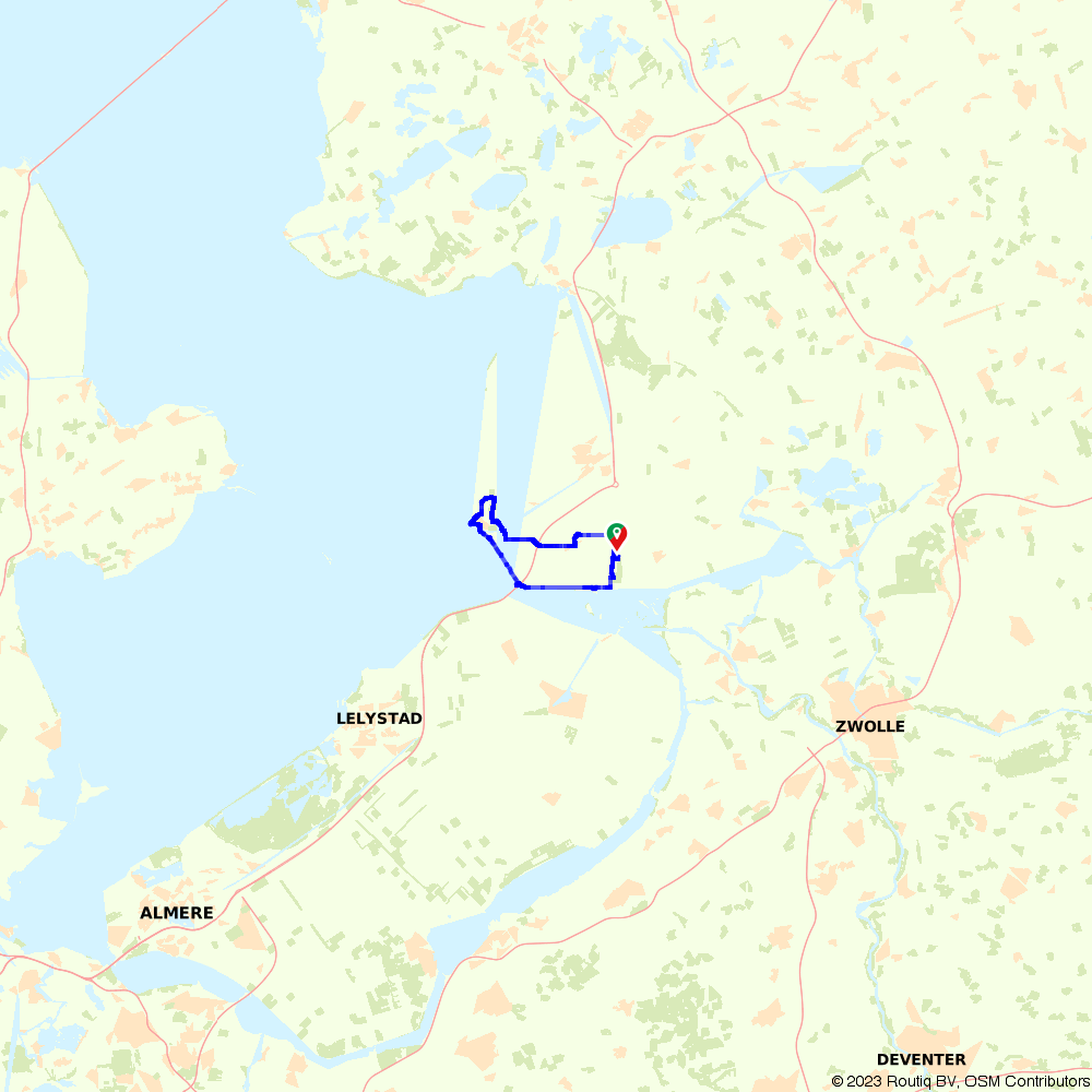 Zuiderzee island route - Noordoostpolder - Cycling route | Route.nl