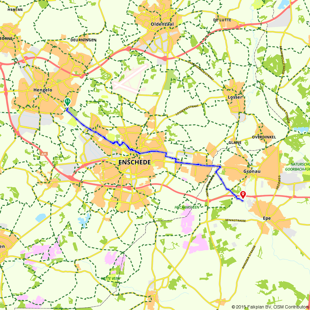 186235 Route through Gronau