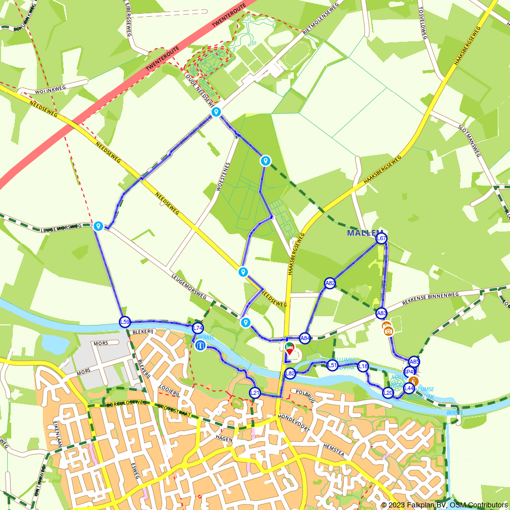 Tour Mallum near Eibergen - Berkelland - Hiking route | Route.nl