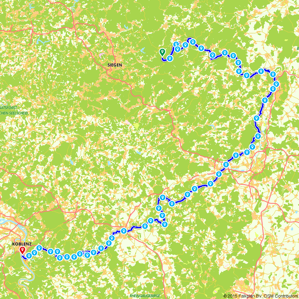 Lahnwanderweg 01-19 - Netphen - Hiking route | Route.nl