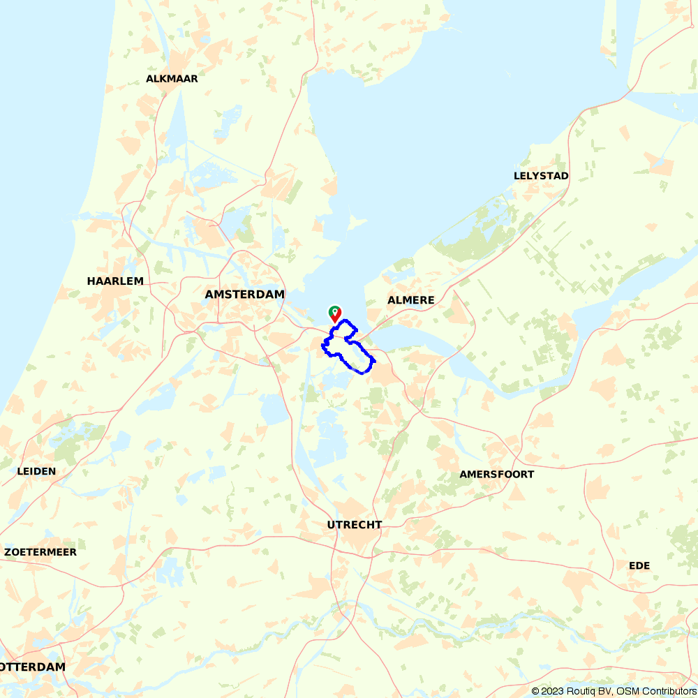 Muiden and around Naardermeer - Gooise Meren - Cycling route | Route.nl