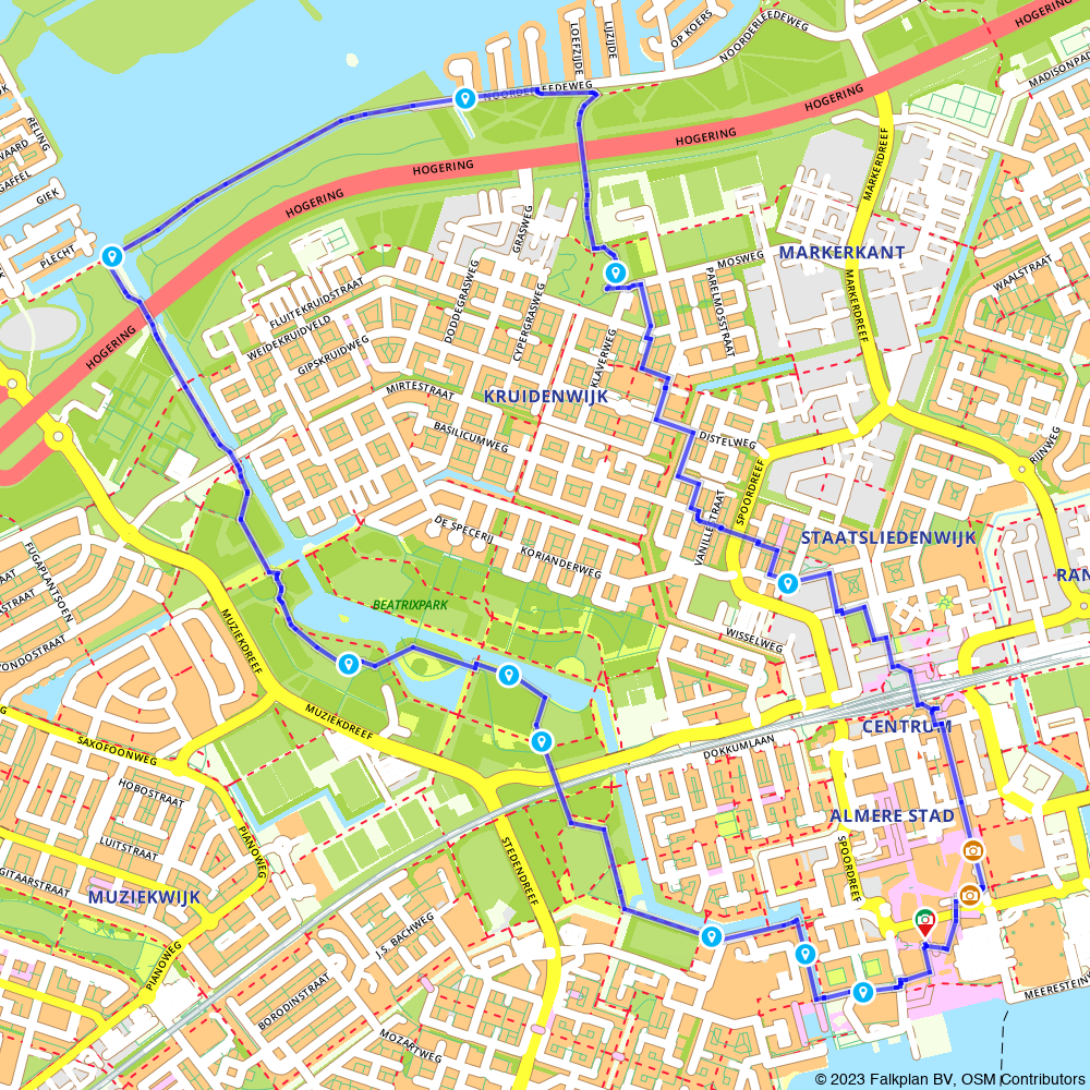 Tour of architecture in Almere - Almere - Hiking route | Route.nl