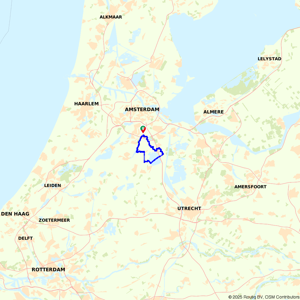 Tour of the Amstel and Vinkeveense lakes - Amstelveen - Cycling route ...