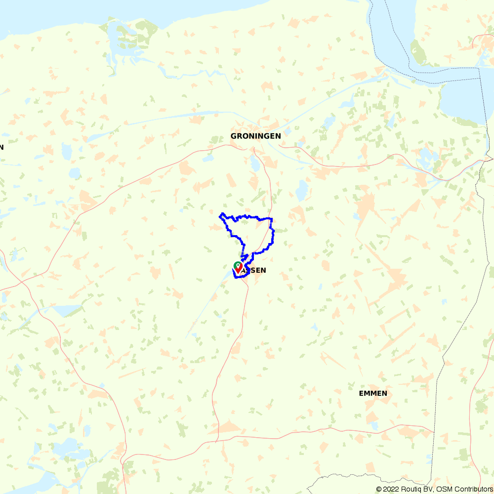 norg - Assen - Fietsroute | Route.nl