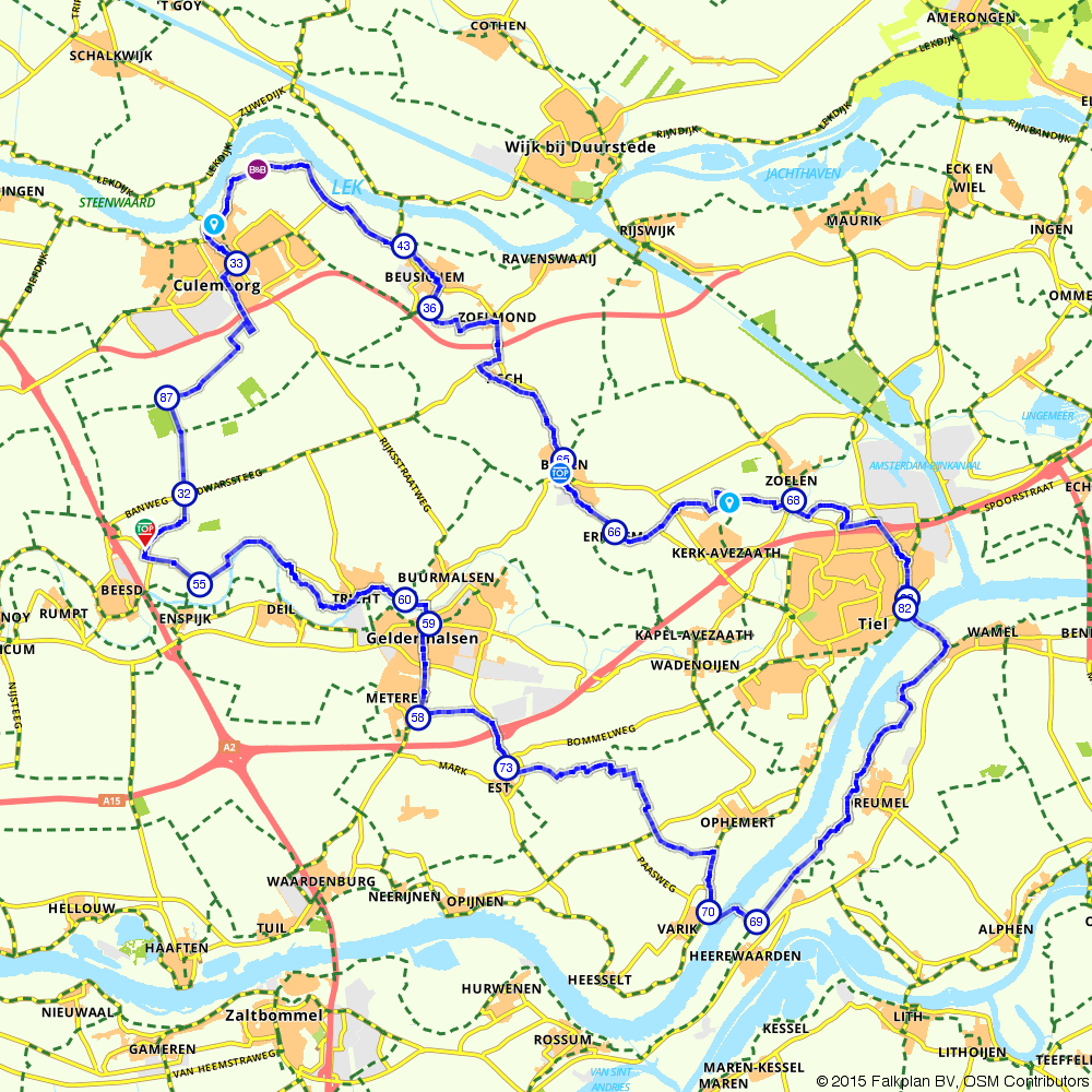 Tour of Betuwe - West Betuwe - Cycling route | Route.nl
