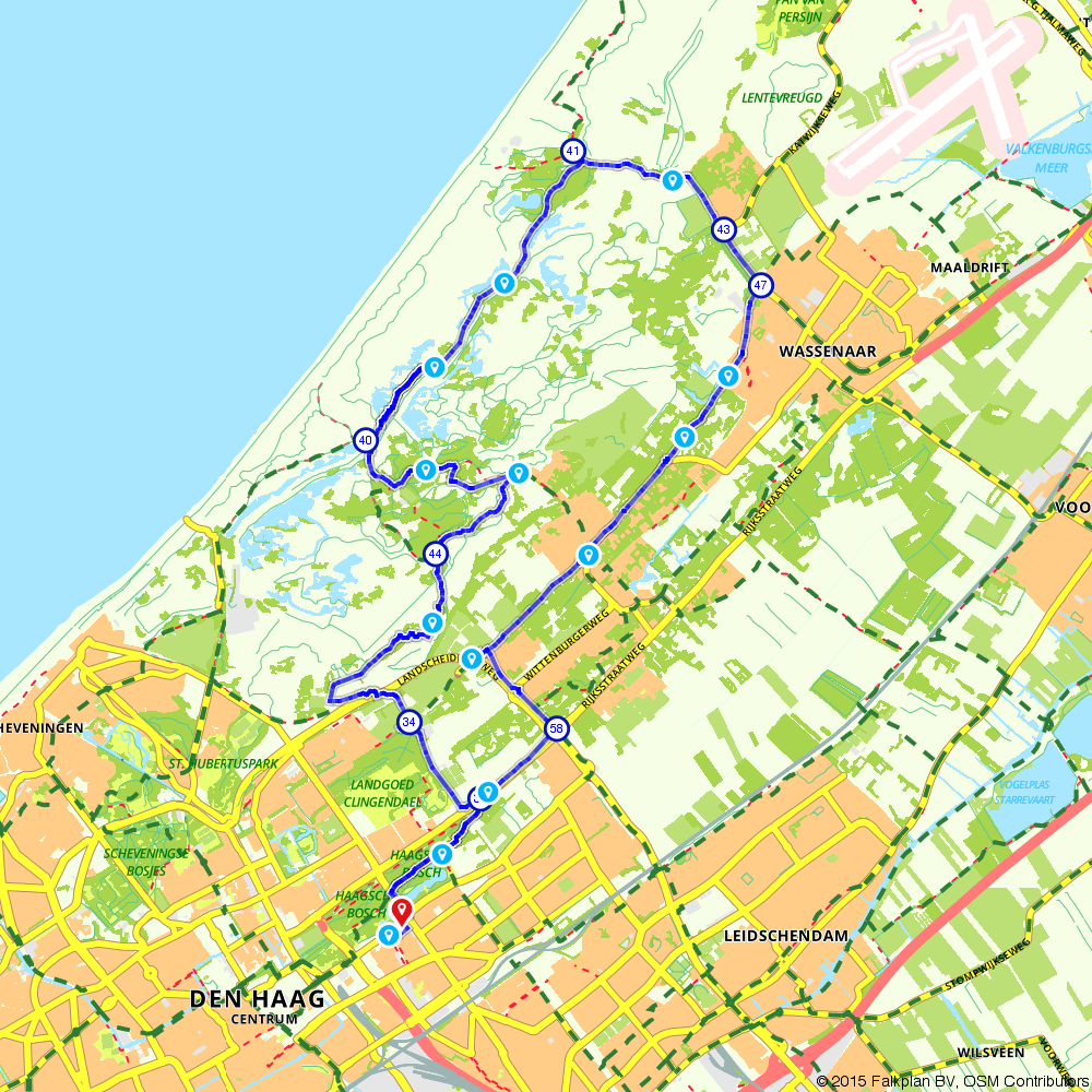Route door Den Haag - Den Haag - Fietsroute | Route.nl