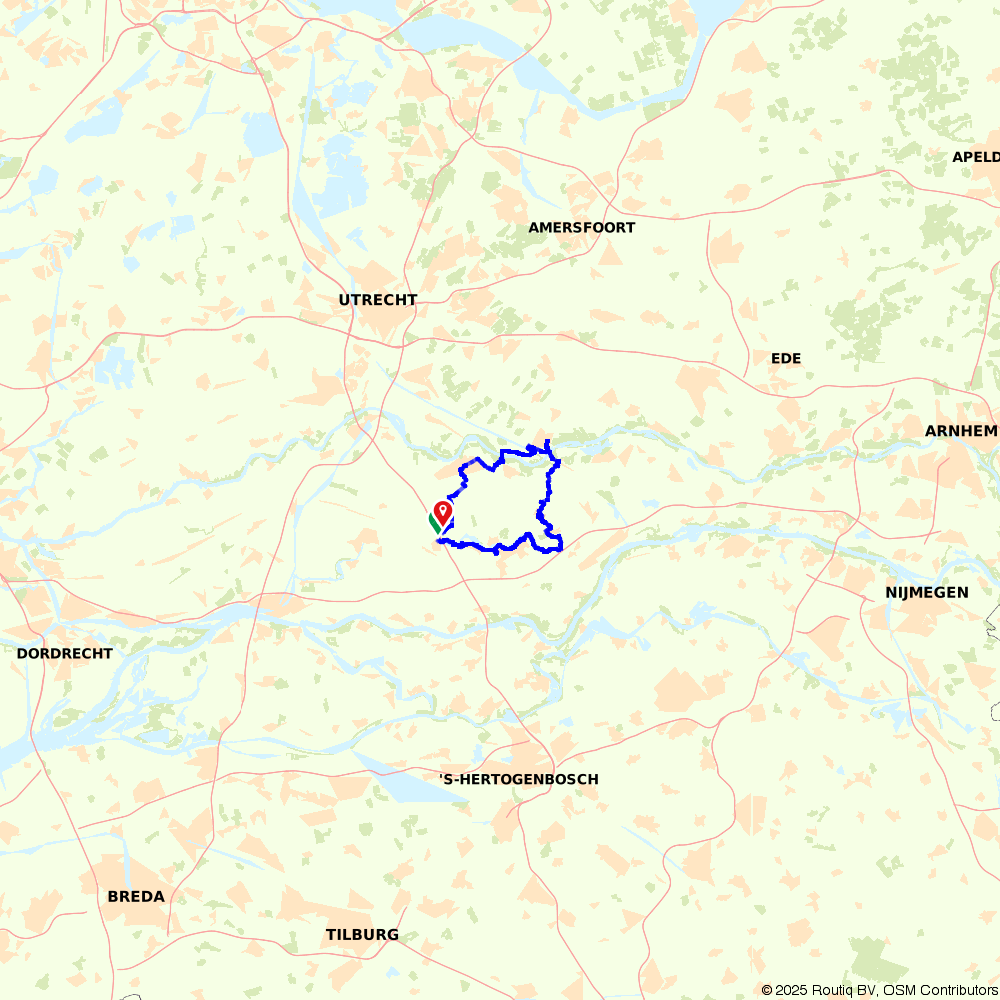 route geldermalsen - West Betuwe - Cycling route | Route.nl