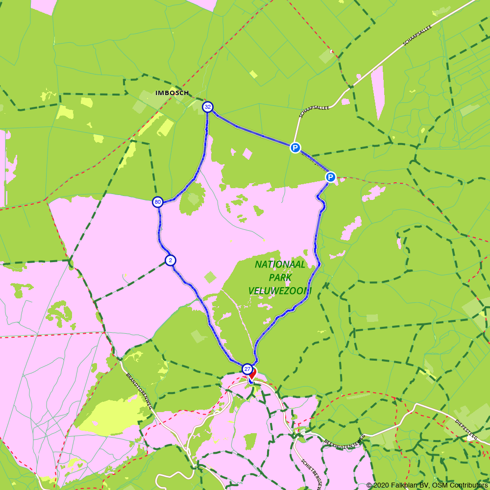 Bronst route Veluwezoom - Rheden - Hiking route | Route.nl