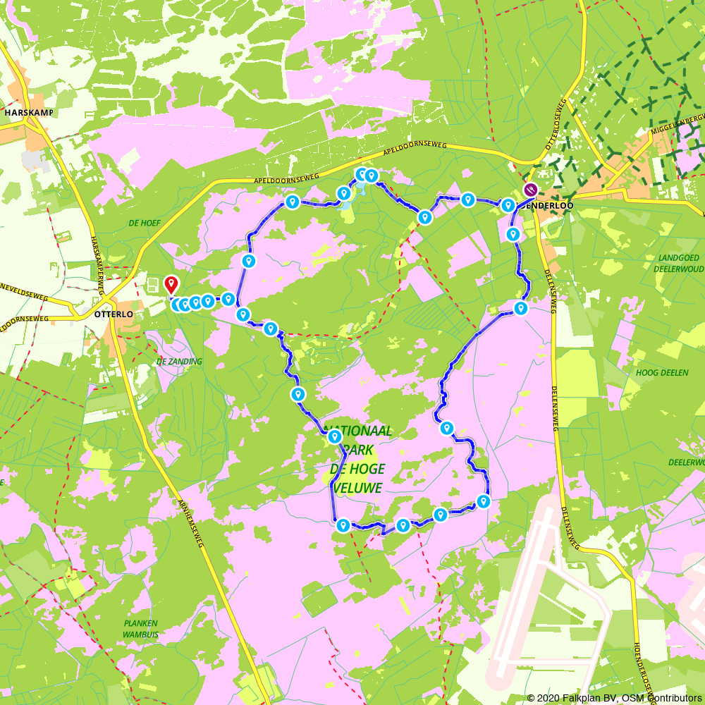 OTTERLOO HOENDERLOO - Ede - Hiking route | Route.nl