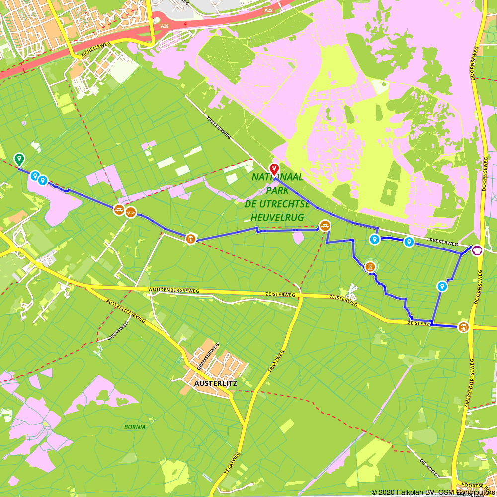 Test Van Zeist to Woudenberg - Zeist - Hiking route | Route.nl