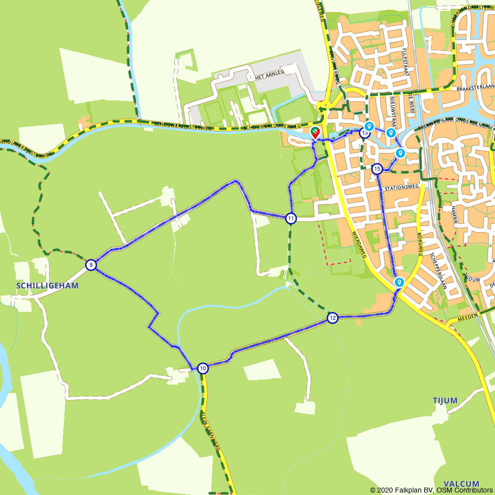 Tour through the Hogeland from Winsum - Het Hogeland - Hiking route ...