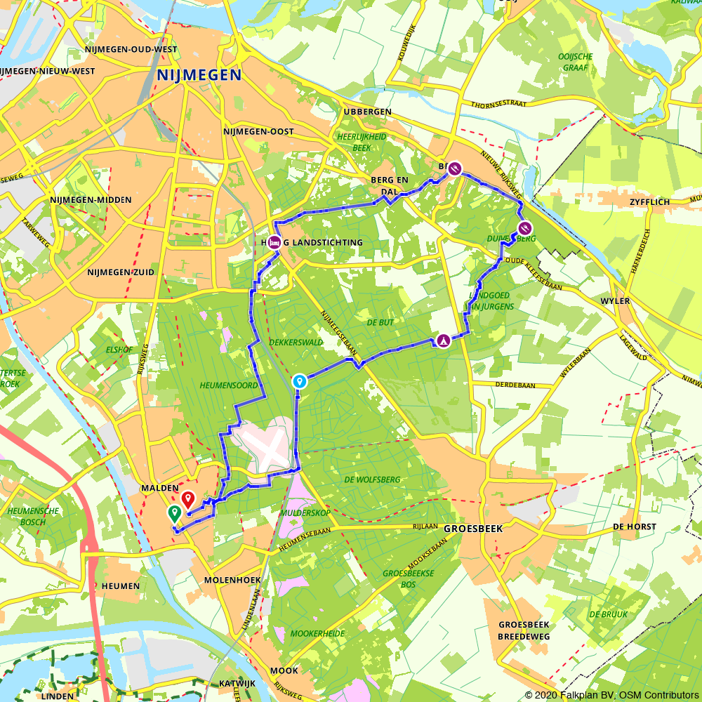round malden - Heumen - Hiking route | Route.nl