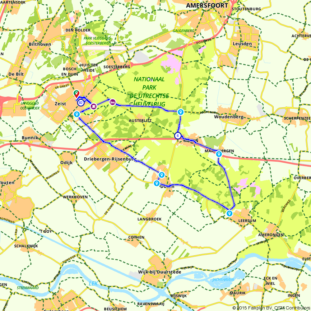 Tour of Zeist-Doorn-Leersum-Maarn-Pyramide-Zeist - Zeist - Cycling ...
