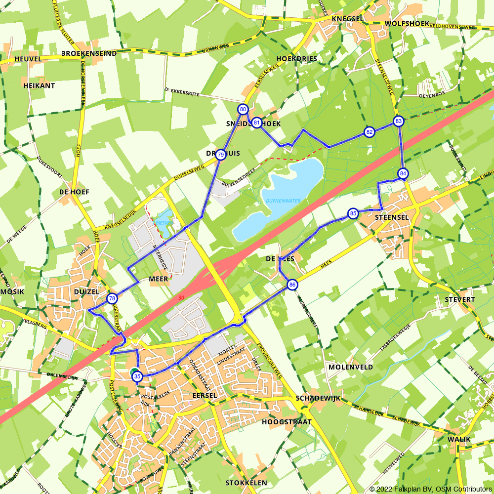 Eight Beatitudes walking route - Eersel - Hiking route | Route.nl