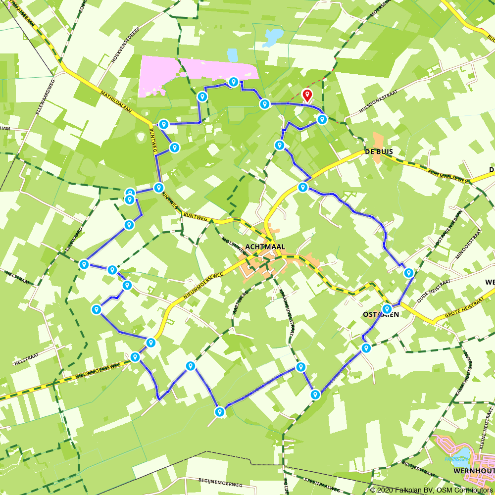 Eight times around - Zundert - Hiking route | Route.nl
