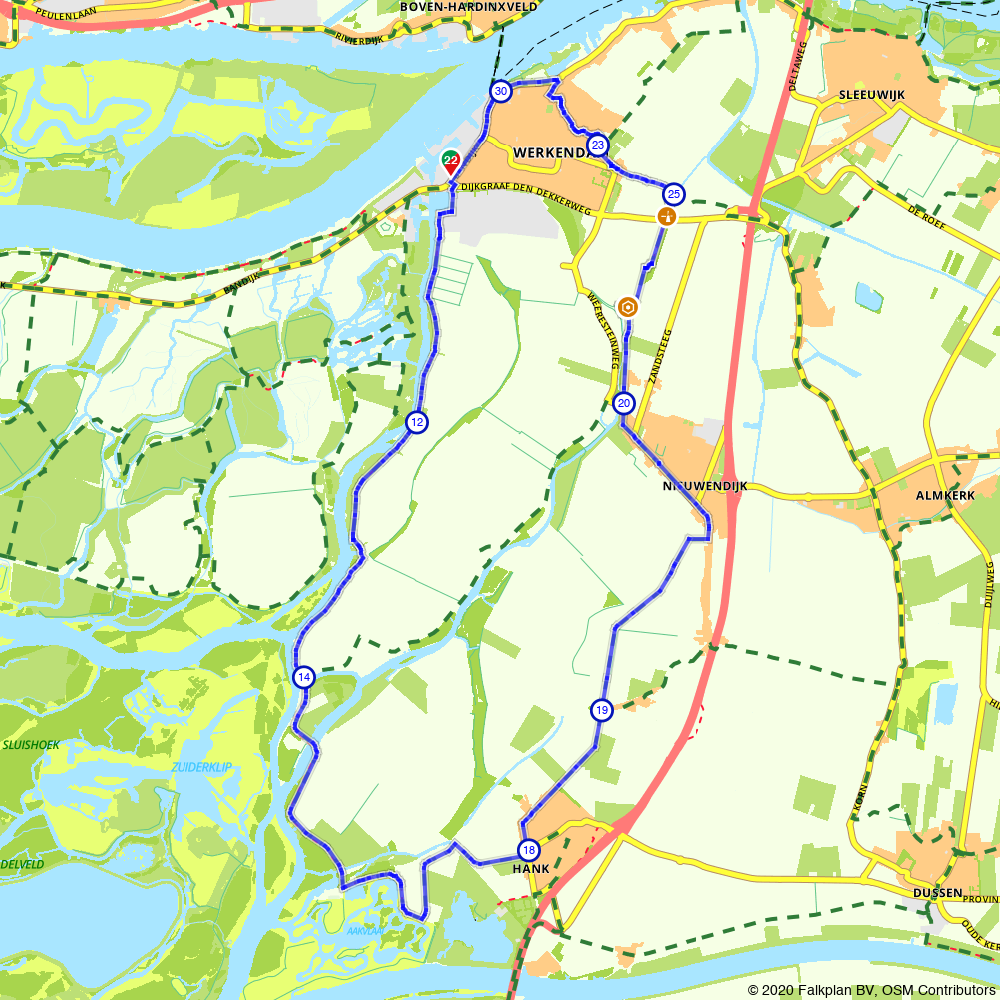 Werkendam - Hank - Nieuwendijk - Kille - Werkendam - Altena - Cycling ...