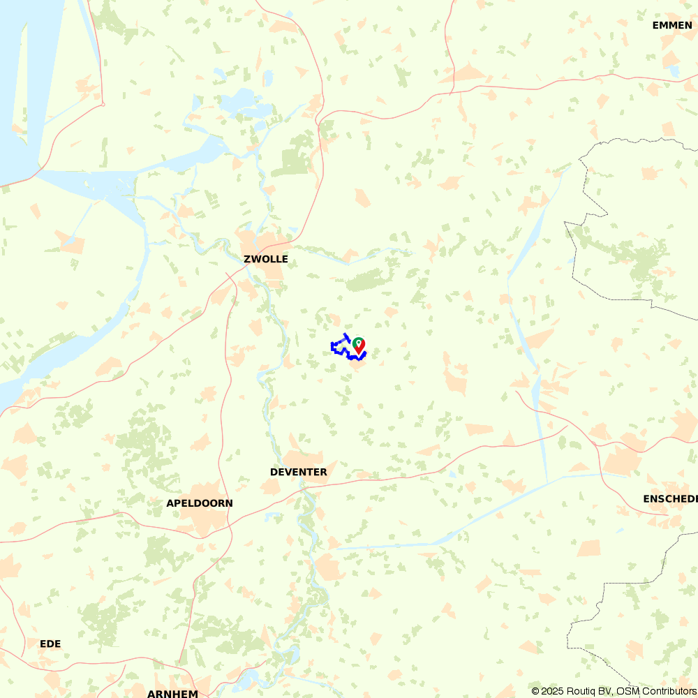 Walking tour of estates around Raalte - Raalte - Hiking route | Route.nl