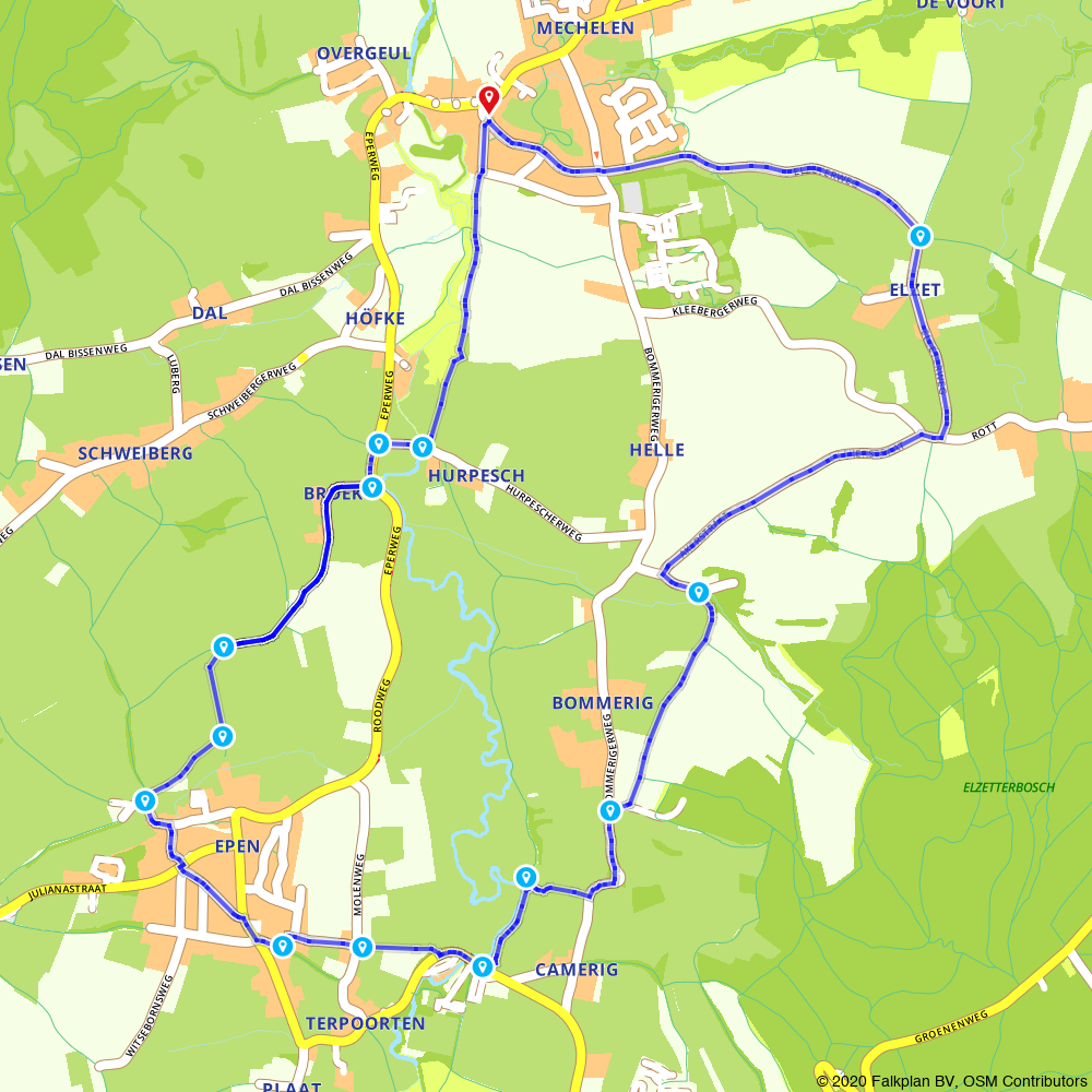 Tour of Mechelen - Epen - Gulpen-Wittem - Hiking route | Route.nl