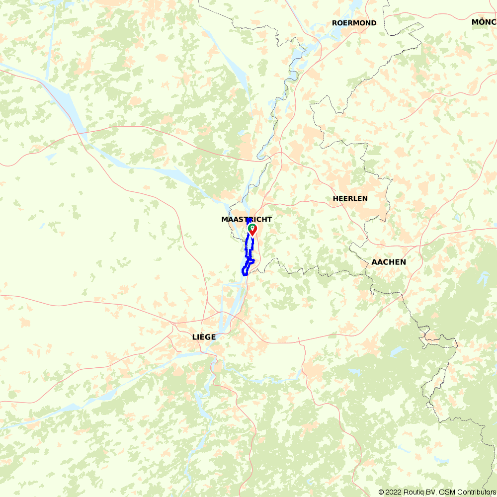Tour along the Maas near Maastricht - Maastricht - Cycling route | Route.nl