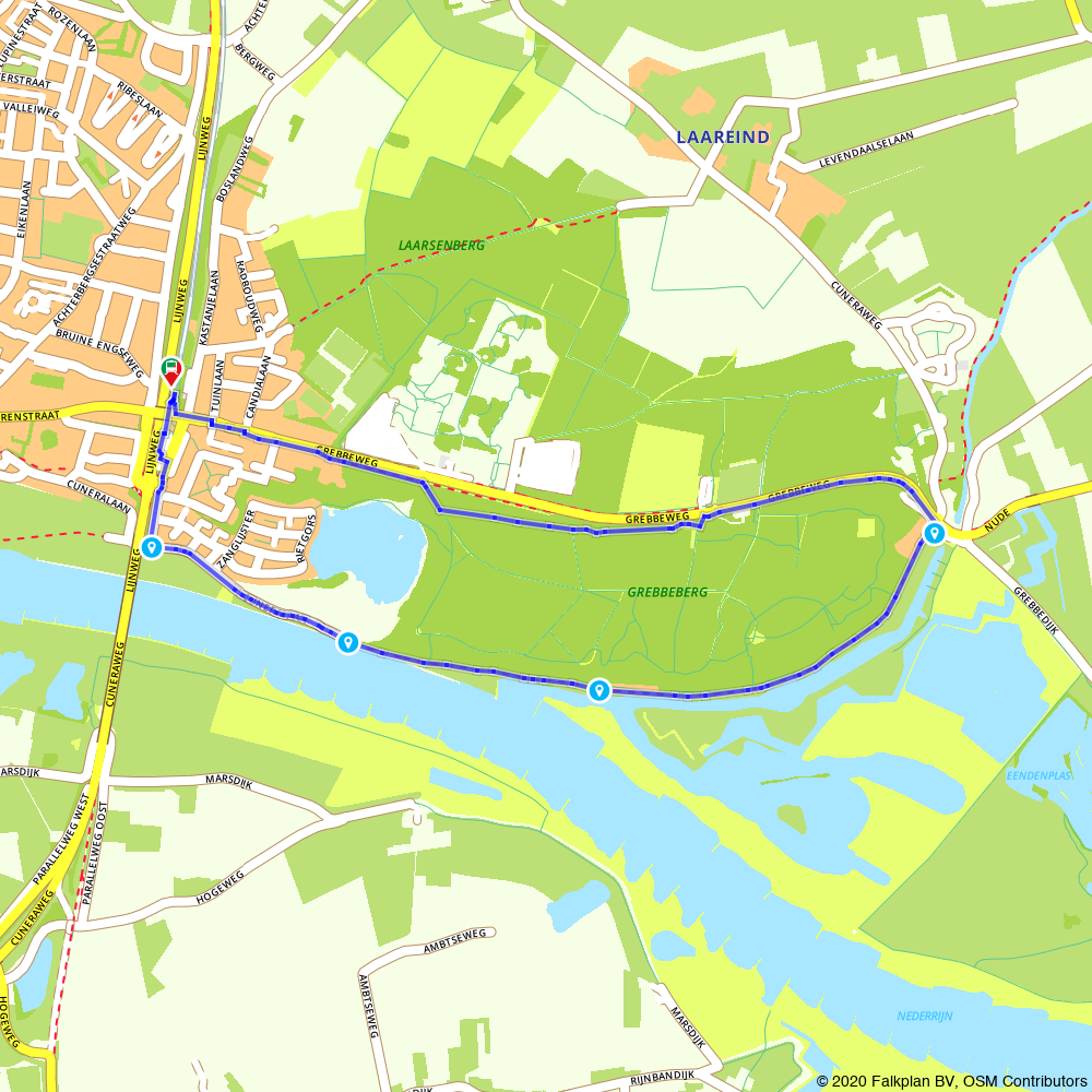 Round Rhenen - Rhenen - Hiking route | Route.nl