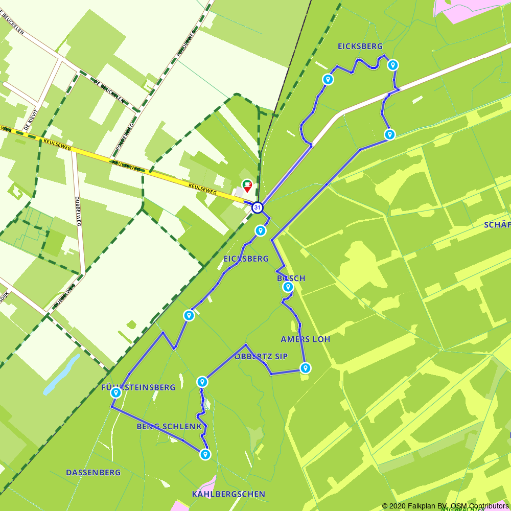 Tour Brachter Wald from the Witte Stein - Beesel - Hiking route | Route.nl