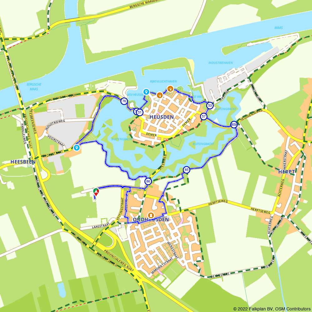 City walk Heusden and Old Heusden - Heusden - Hiking route | Route.nl
