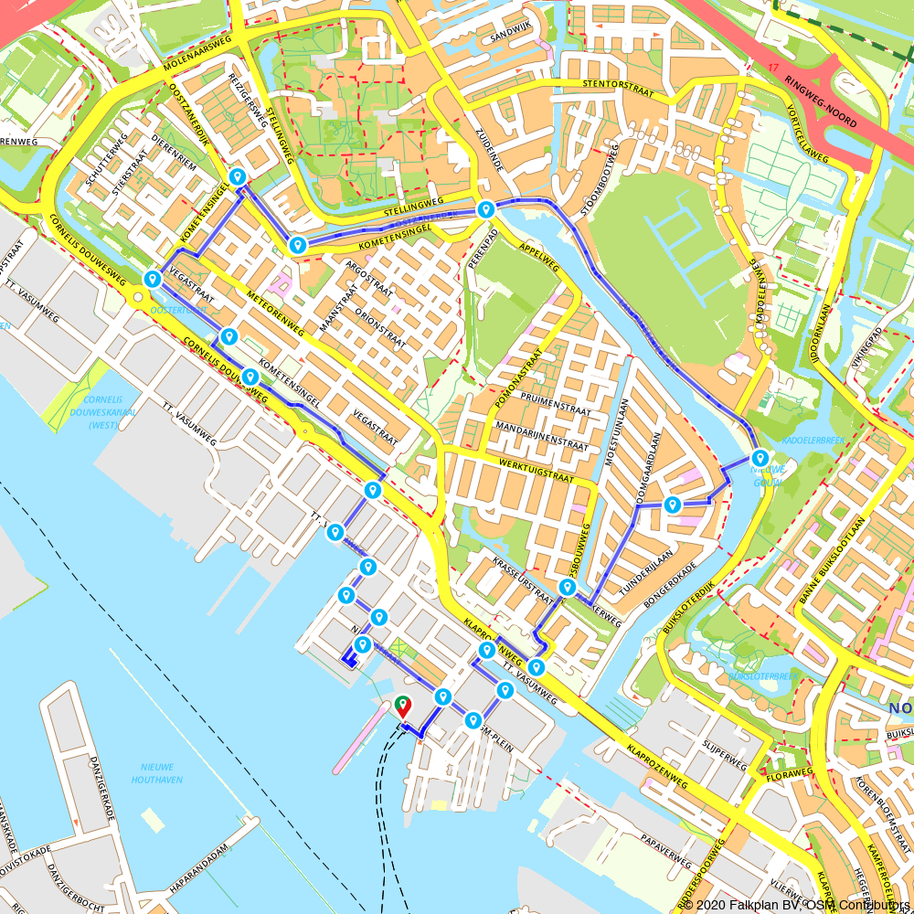 City walk Amsterdam North (7.8 km) - Amsterdam - Hiking route | Route.nl