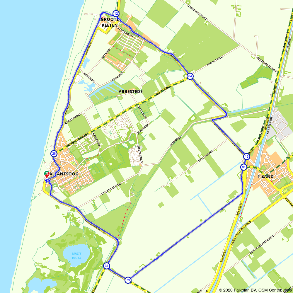2081745 kort rondje Callantsoog
