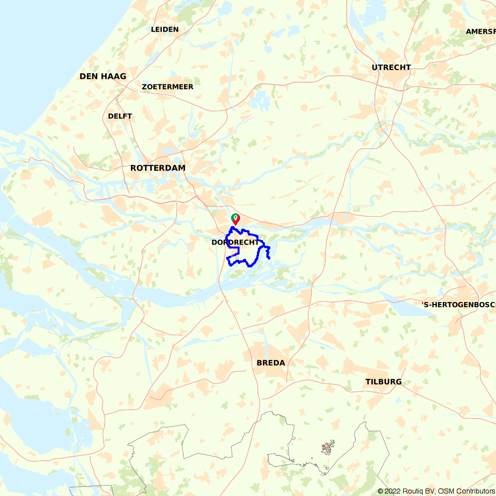 Eiland van Dordt route - Dordrecht - Fietsroute | Route.nl