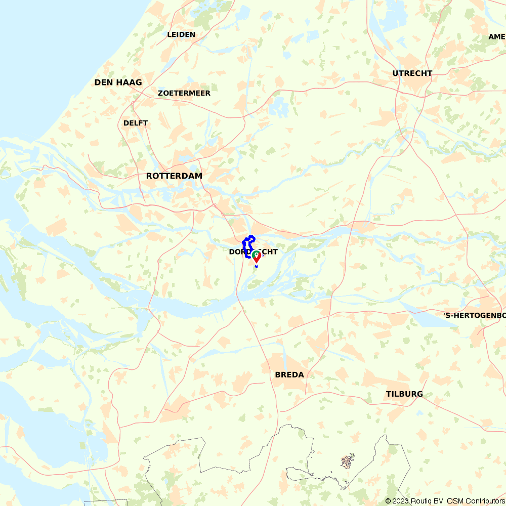 Dordrecht new - Dordrecht - Hiking route | Route.nl