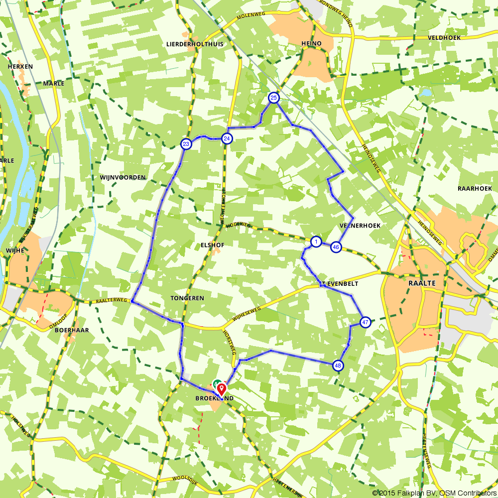 rondje heino - Raalte - Fietsroute | Route.nl