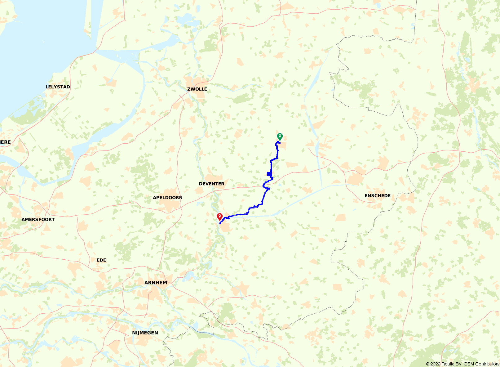 2021 route 4 nijverdal-zutphen - Hellendoorn - Fietsroute | Route.nl