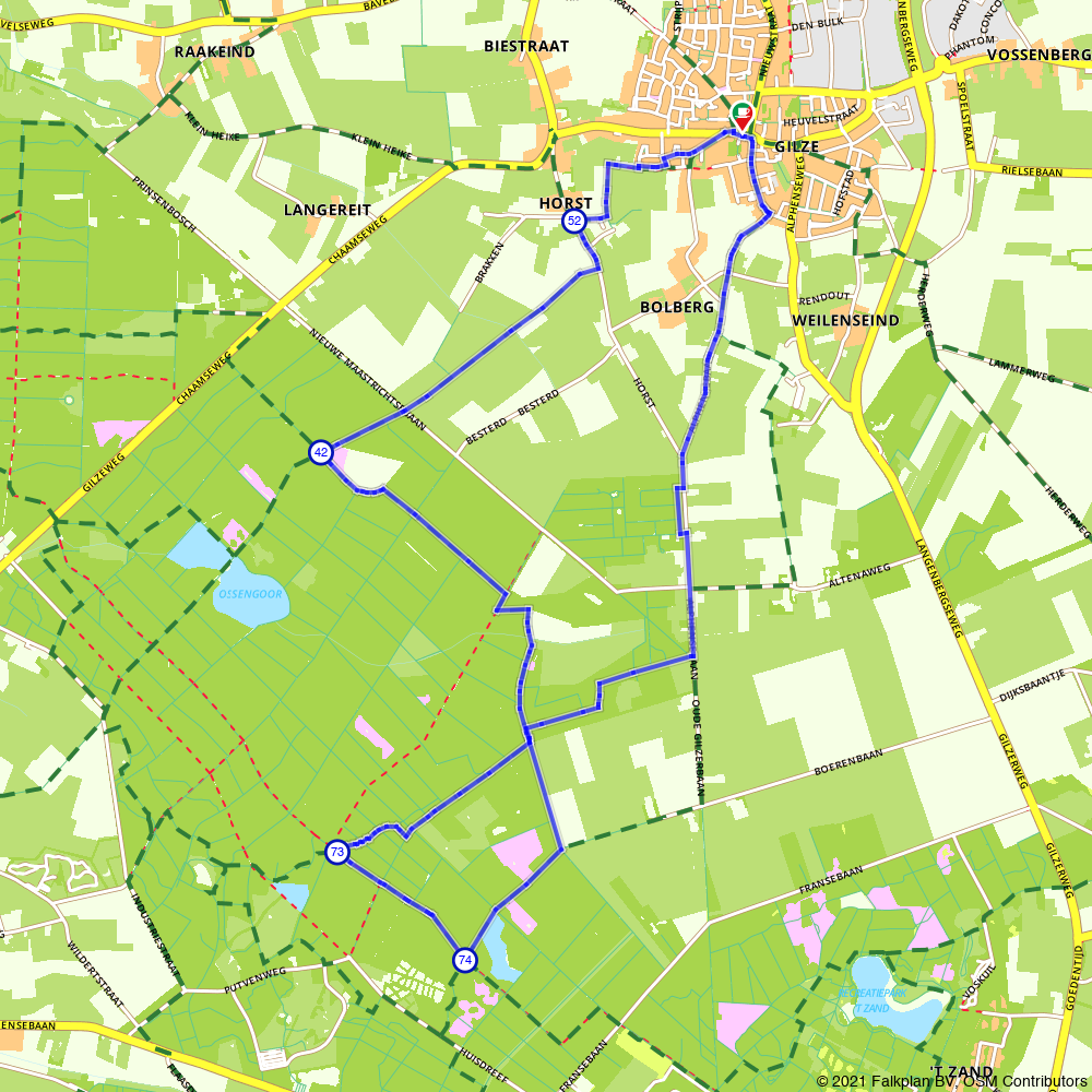 Forest near Gilze - Gilze en Rijen - Hiking route | Route.nl