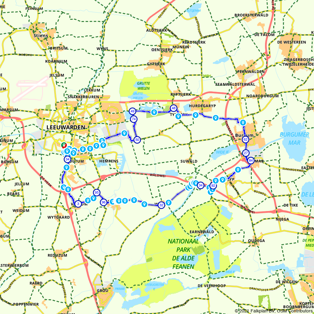 Routiq - 2116421 Warten-burgum-tietsjerk
