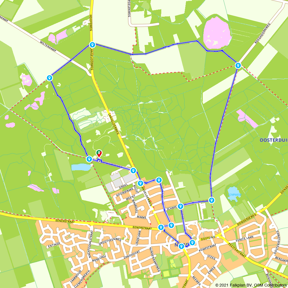 Tour Norway - Noordenveld - Hiking route | Route.nl