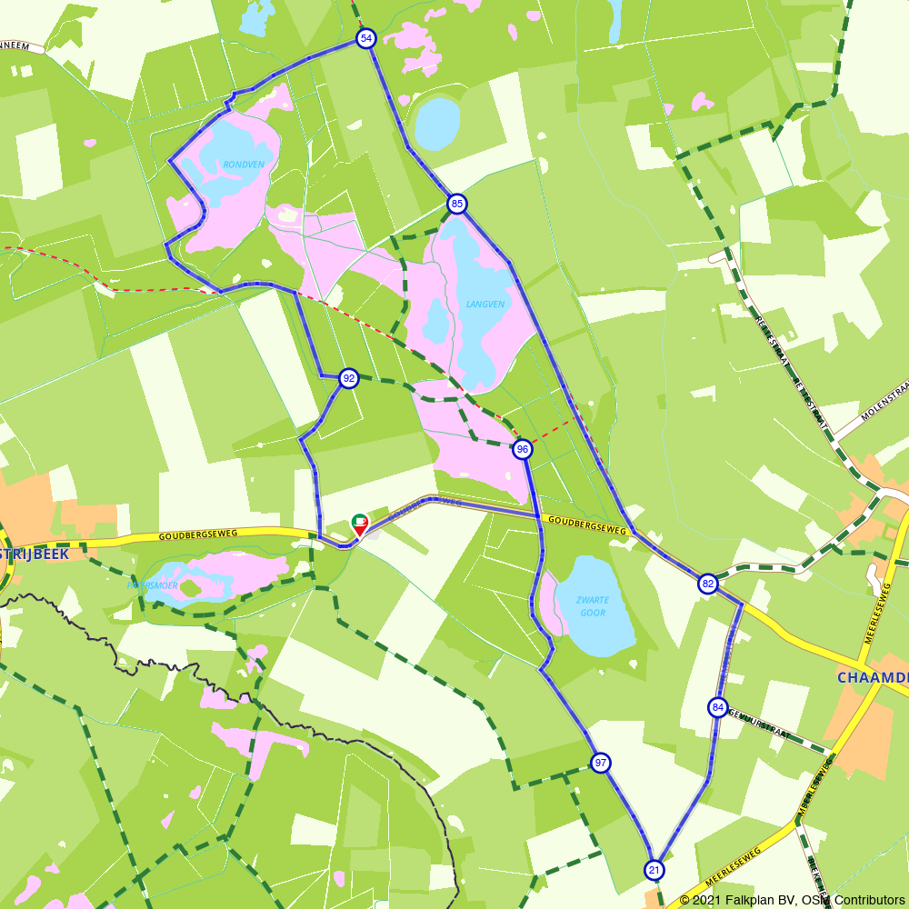 smugglers route 8 to 9 km - Alphen-Chaam - Hiking route | Route.nl