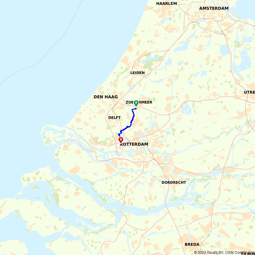 Schiedam - Zoetermeer - Cycling route | Route.nl