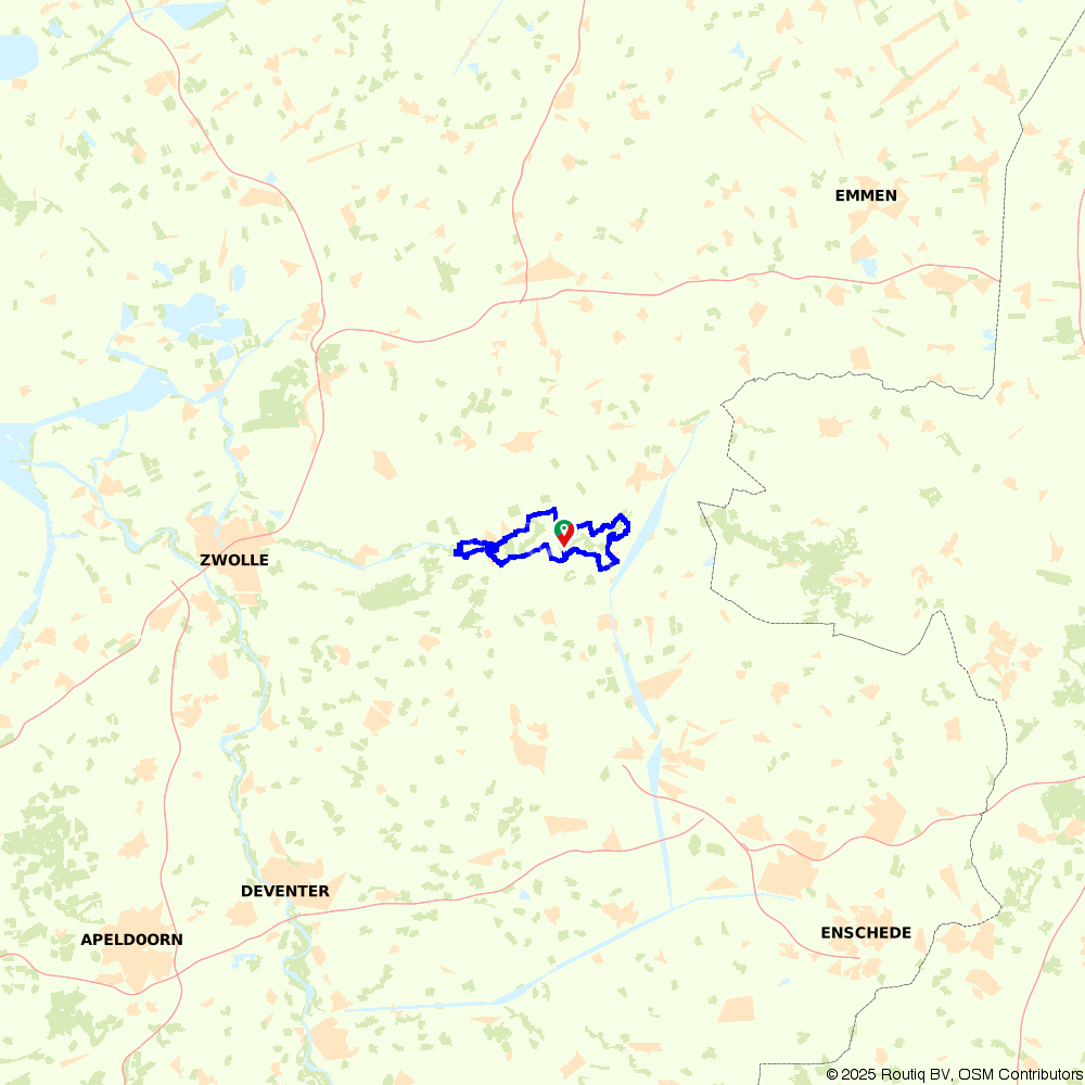 Rondje Vilsteren, Vechtdal en Rheeze - Ommen - Fietsroute | Route.nl