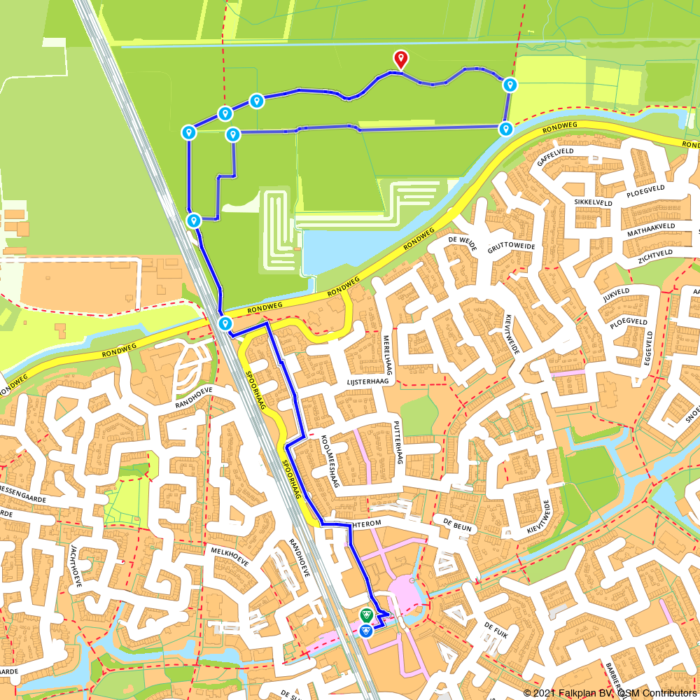 Small tour of Nieuw Wulven - Houten - Hiking route | Route.nl