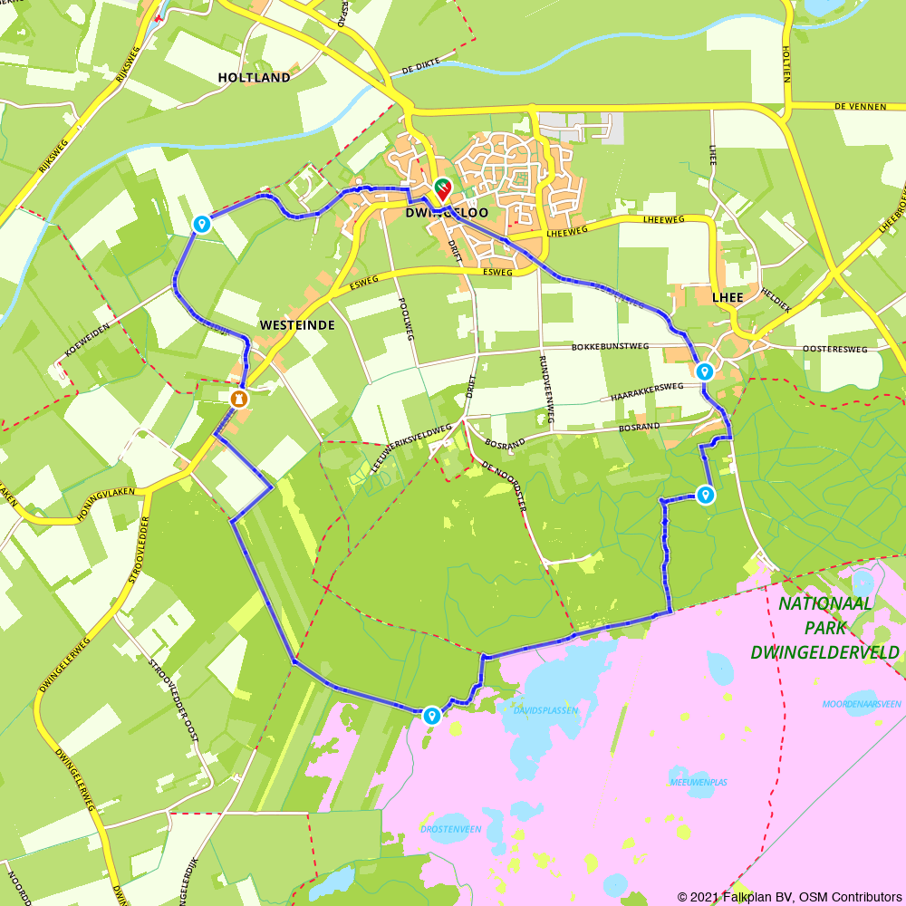 Tour Castle Oldengaerde and Dwingelderveld - Westerveld - Hiking route ...