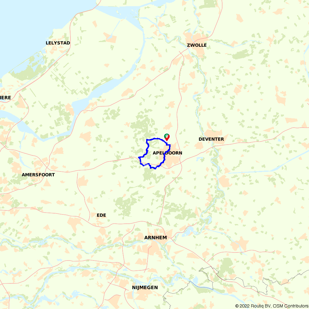 Apeldoorn - Apeldoorn - Cycling route | Route.nl