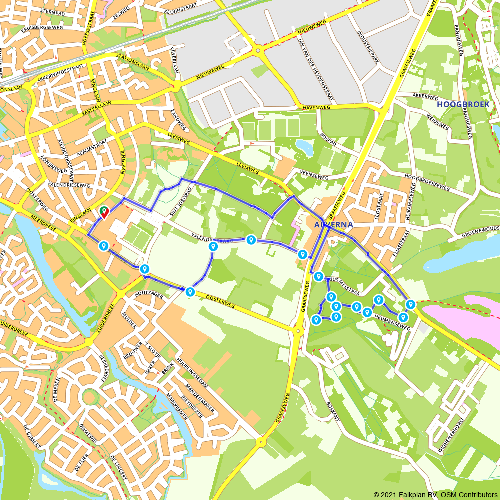 Round Wijchen go4fit 3 - Wijchen - Hiking route | Route.nl
