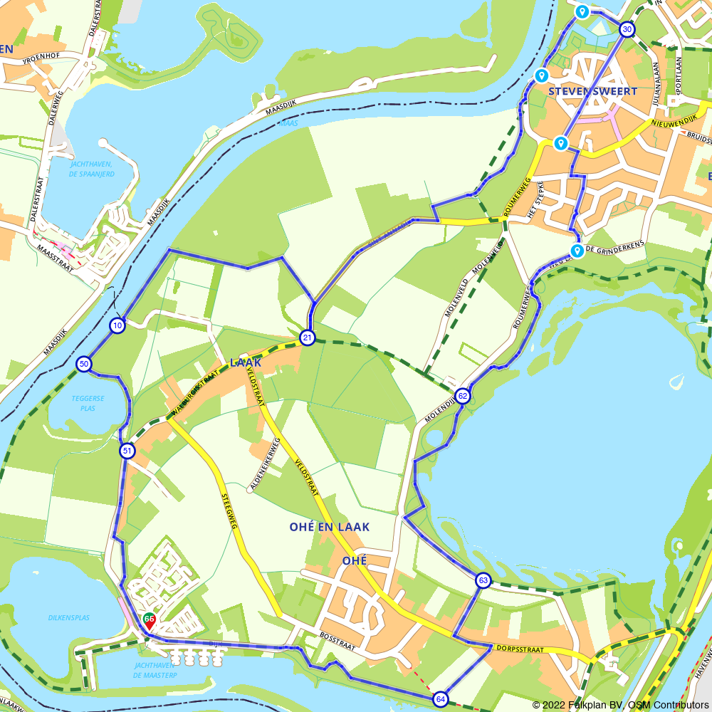 Tour of Stevensweert and the tree monument - Maasgouw - Hiking route ...