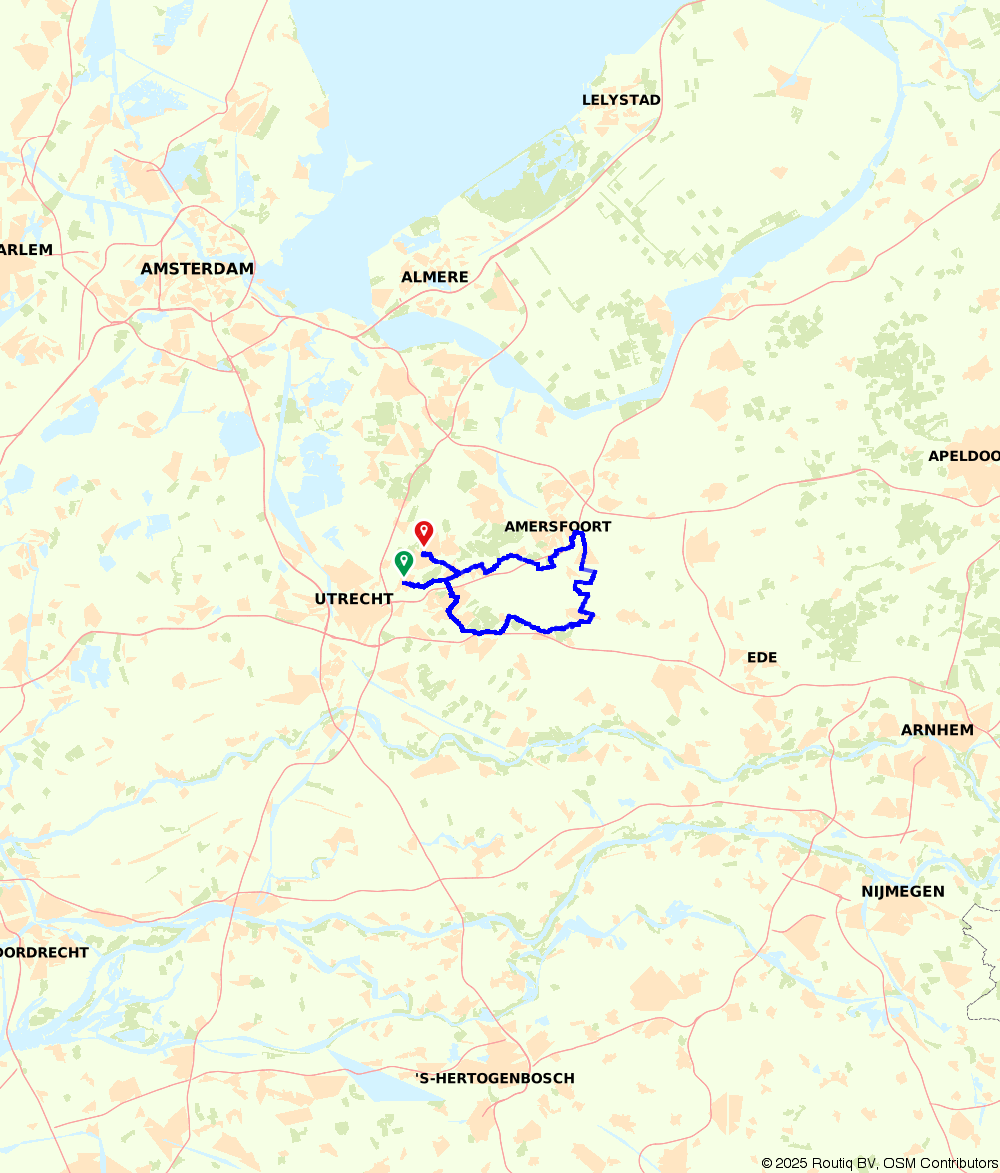 East of Bilthoven - De Bilt - Cycling route | Route.nl