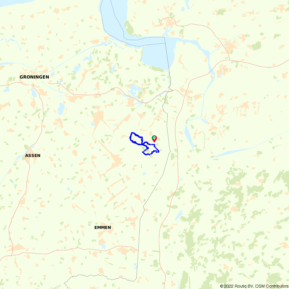 Tour of Onstwedde and Vlagtwedde - Westerwolde - Cycling route | Route.nl
