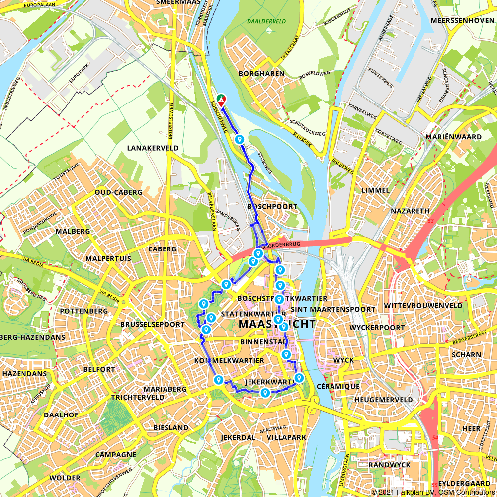 Rondje parken en Onze Lieve Vrouweplein Maastricht - Maastricht ...